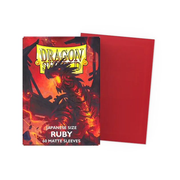 Dragon Shield - Ruby - Matte Sleeves - Japanese Size | JWW Sports Cards ...
