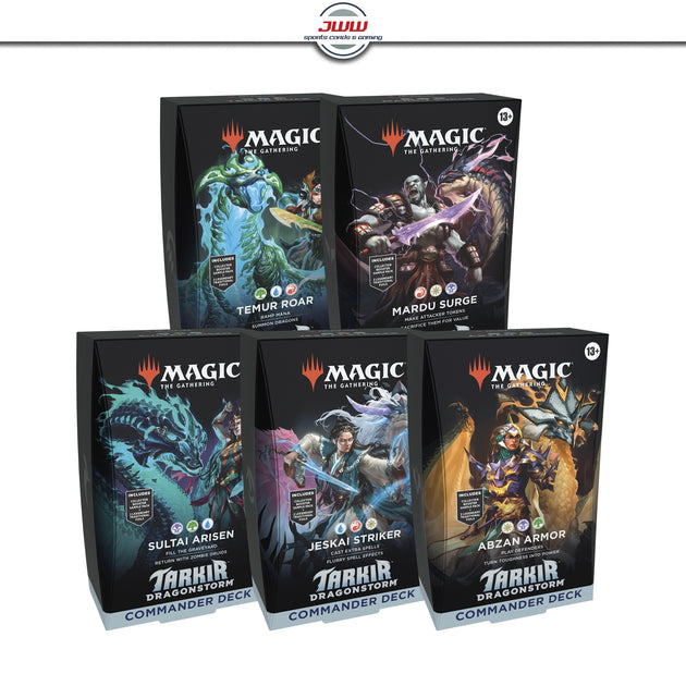 Magic: the Gathering Tarkir: Dragonstorm 5 Commander Deck Bundle (Loca ...